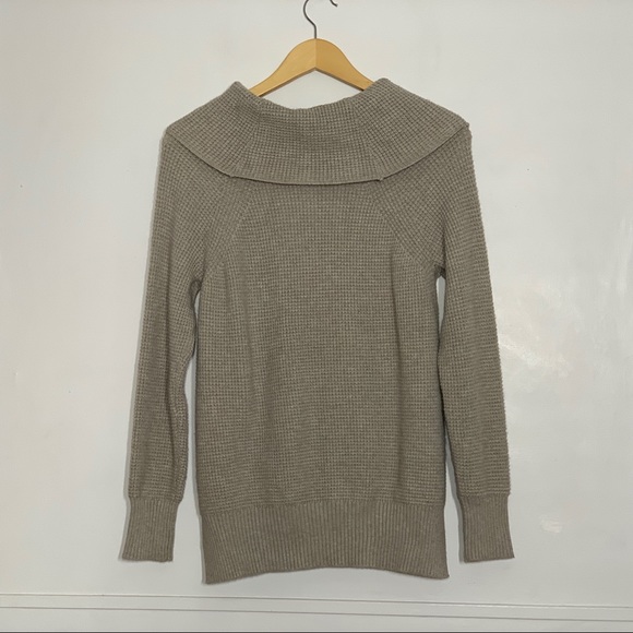 Cyrus | Sweaters | Cyrus Waffle Knit Cowl Neck Long Back Sweater | Poshmark